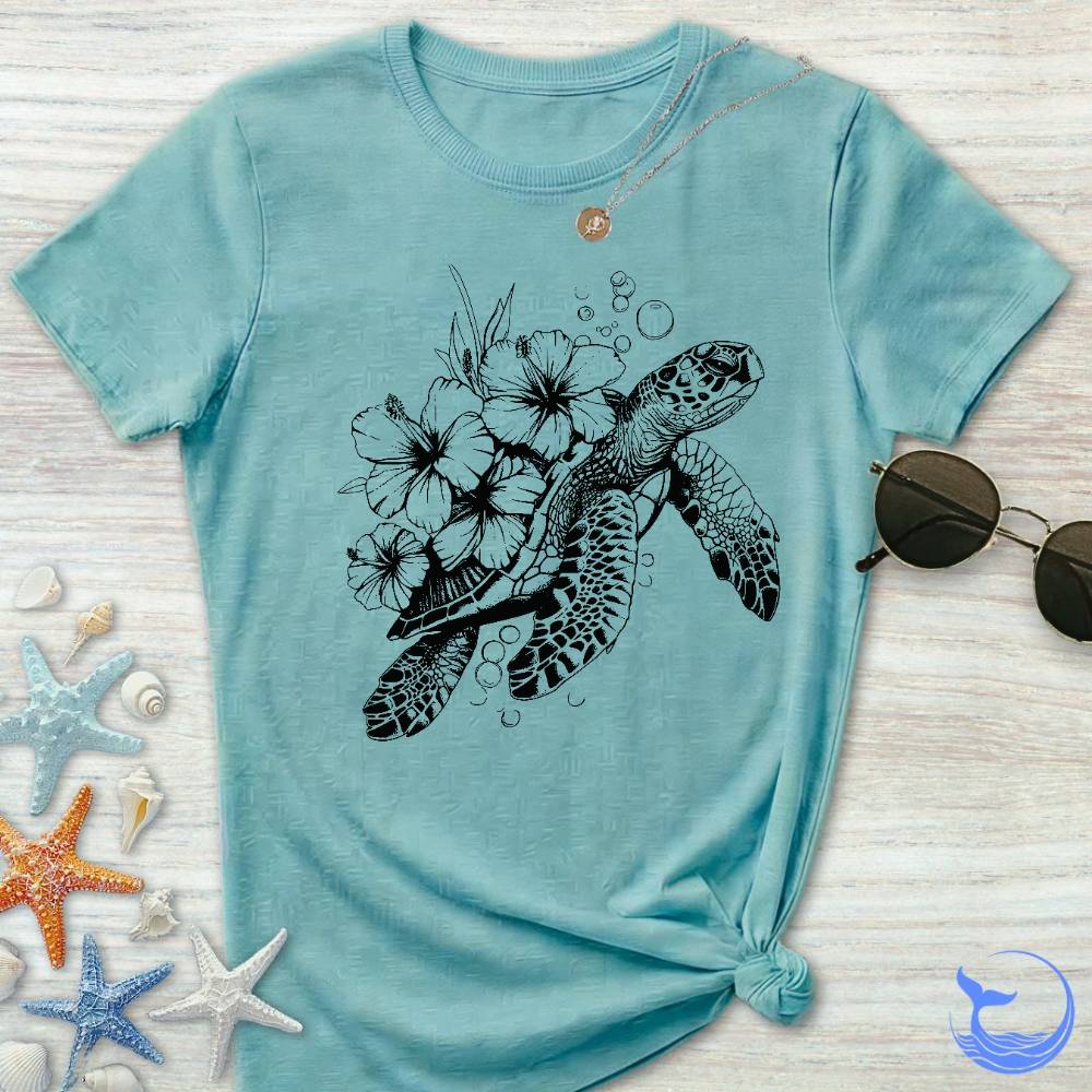 Turtle & Flowers Women's T-Shirt – Dolce Reverie